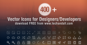400+ Vector Icons Set for Designers/Developers – Tech & ALL