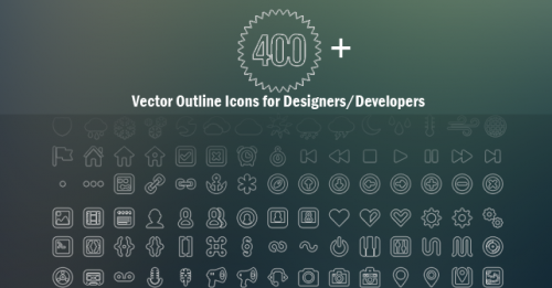400+ Vector Outline Icon Set for Designers/Developers – Tech & ALL
