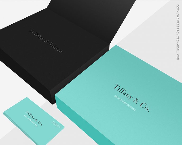 Tiffany Style Gift Box and Gift Card Mock – Tech & ALL
